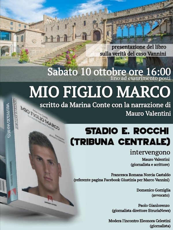 Viterbo - "Mio figlio Marco", il libro di Marina Conte Vannini sarà ...