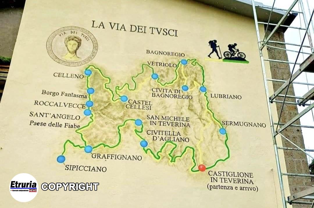 Castiglione in Teverina - La "Via dei Tusci" in mostra nel murales dell ...